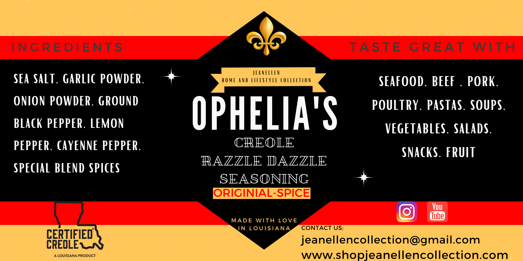 32 oz Bulk Order Ophelia's Creole Razzle Dazzle Seasoning – Ophelia’s ...